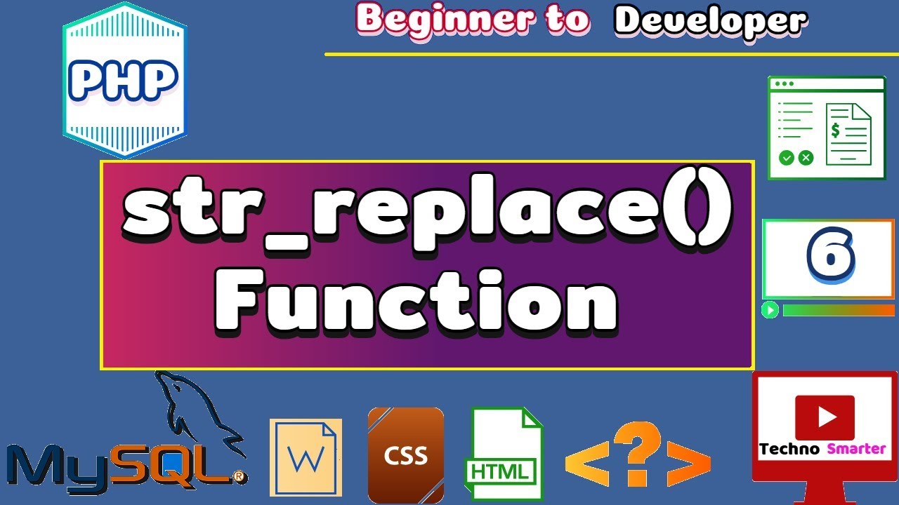 String Function Str Replace String Replace Php Tutorials For