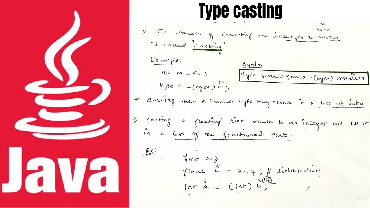 Type Casting In Java Programming In Java Beginner In Tamil Pridetech