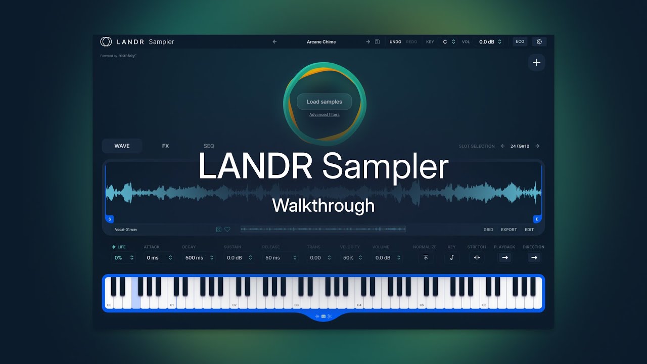 Getting Started With Landr Sampler Complete Walkthrough Youtube