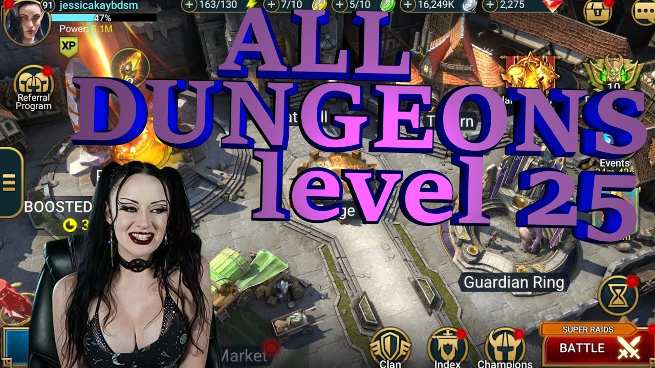 All Level 25 Dungeons Raid Shadow Legends Rsl I Show Full Runs Spider