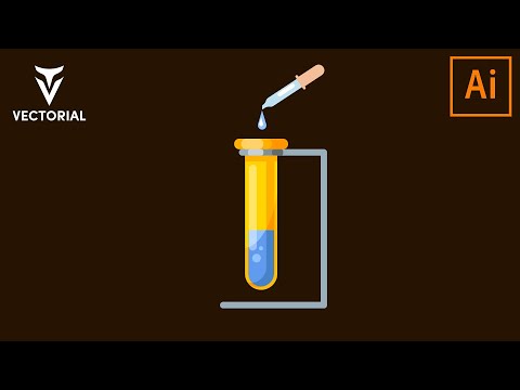 How To Draw A Laboratory Test Tube In Adobe Illustrator 2020 Youtube