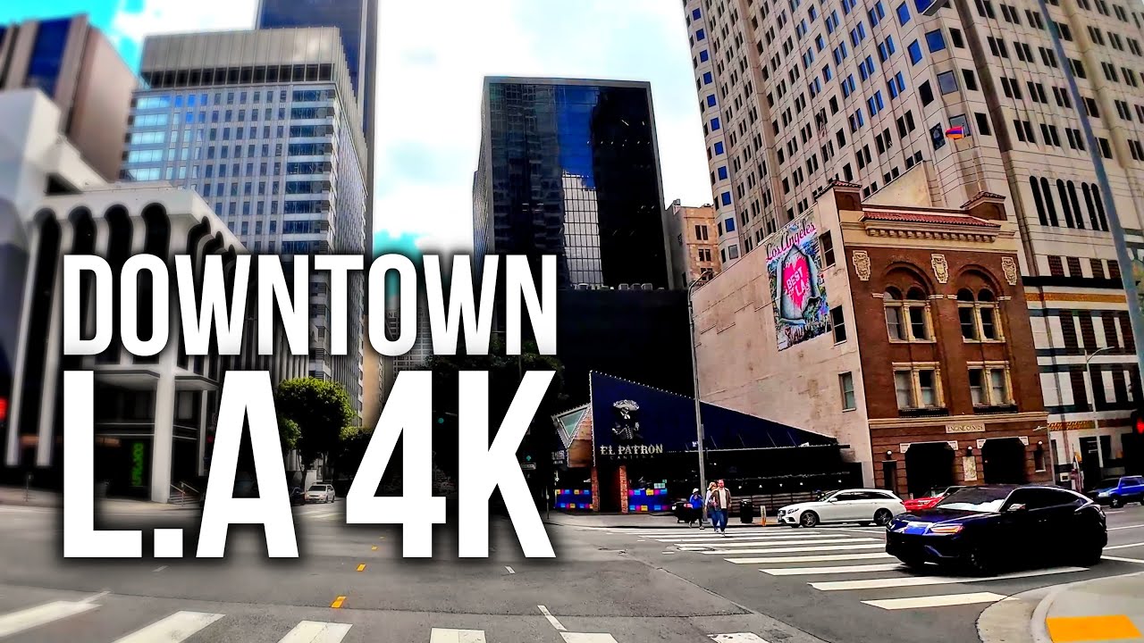 Downtown Los Angeles In California Asmr 4k Relaxing Driving Video