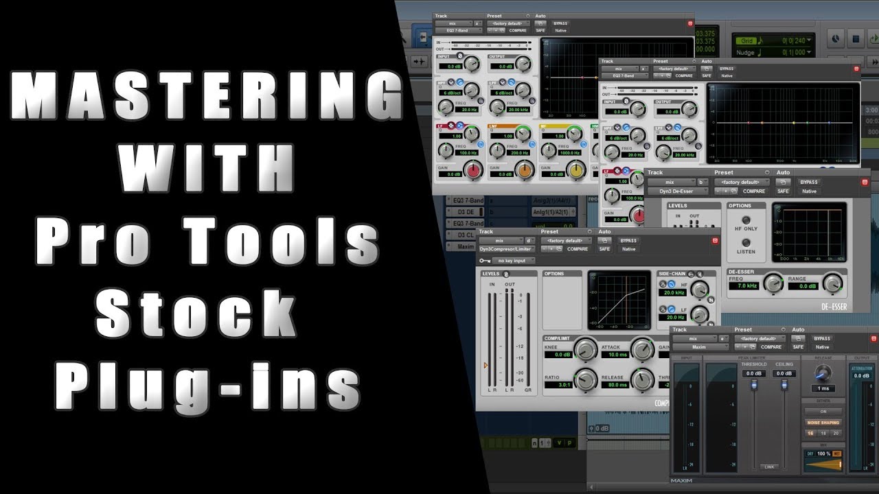 Mastering With Pro Tools Stock Plug Ins 101 Youtube