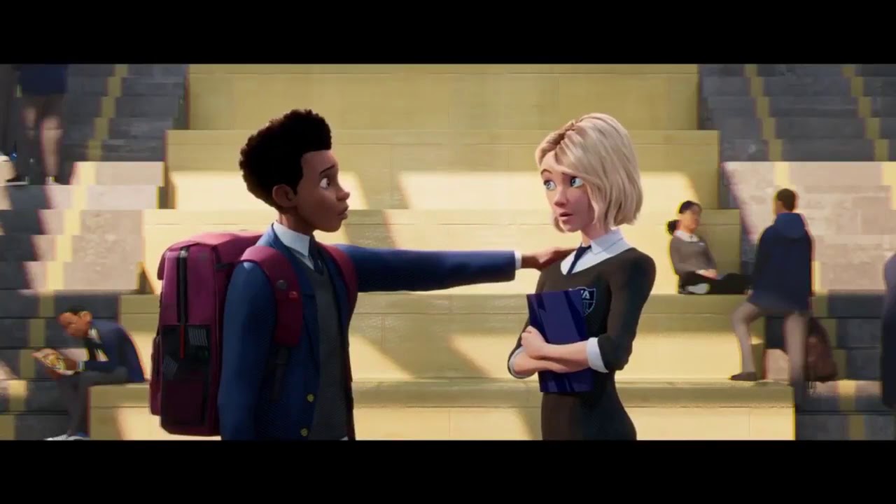 Miles Morales Hey Scene Into The Spider Verse Youtube