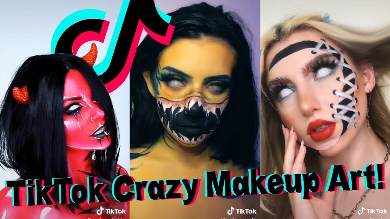 Tiktok Crazy Makeup Art 3 Youtube