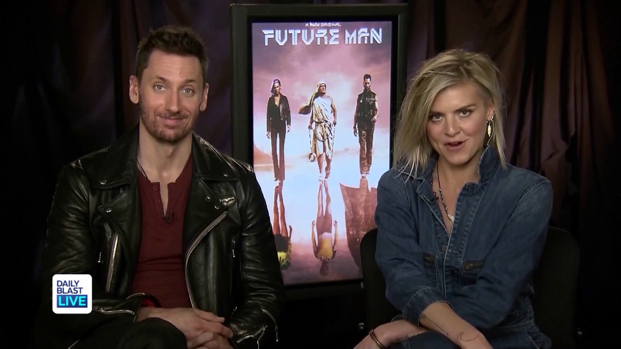 Future Man Season 2 Interview With Eliza Coupe Derek Wilson Youtube