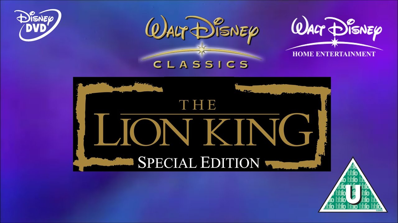 The Lion King Special Edition Dvd Opening Infoupdate Org