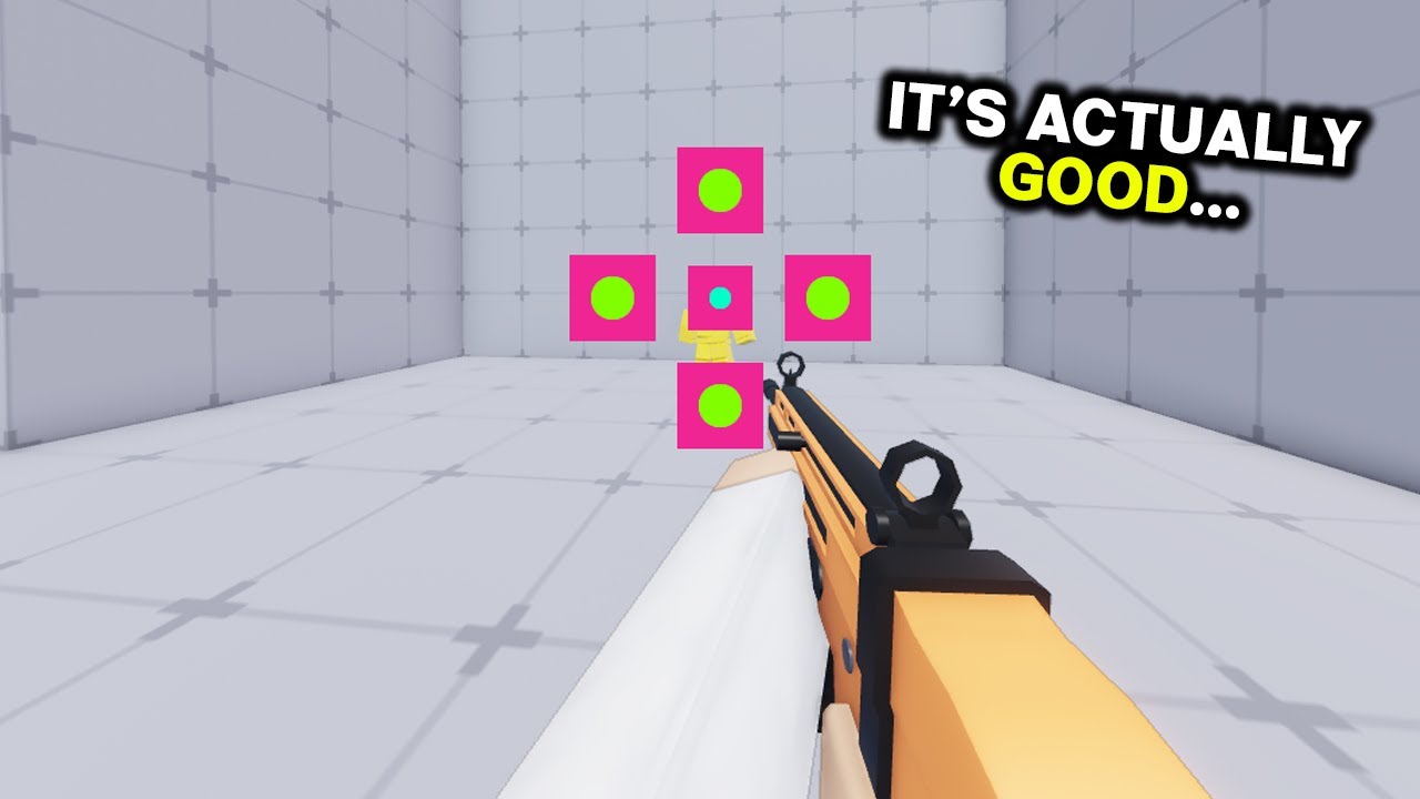 I Used The Weirdest Crosshairs In Roblox Rivals Youtube