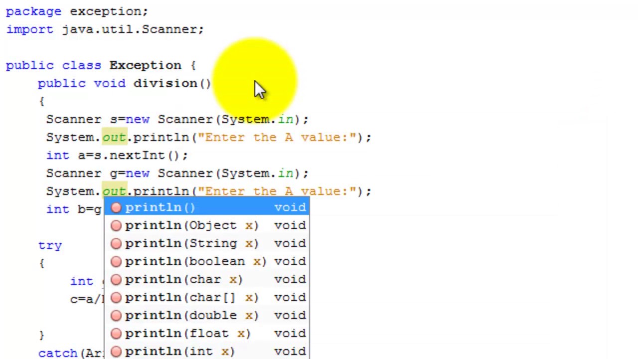 Java Exception In Netbeans Youtube