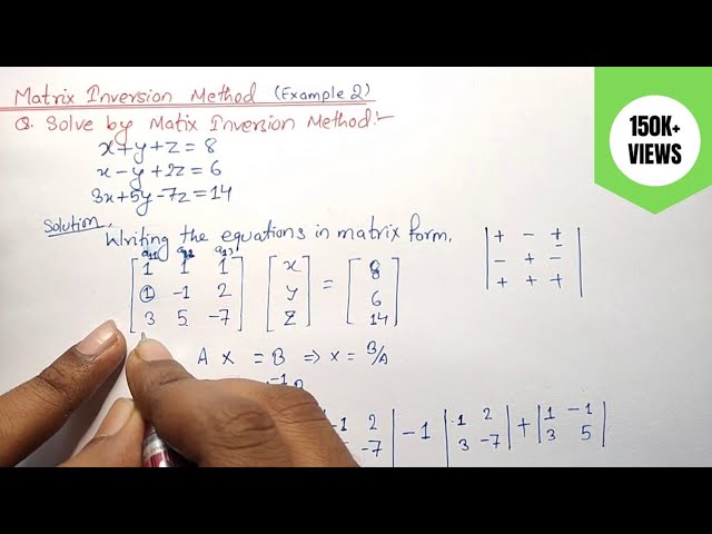 How To Solve Equations Using Matrix Inverse Method Tessshebaylo
