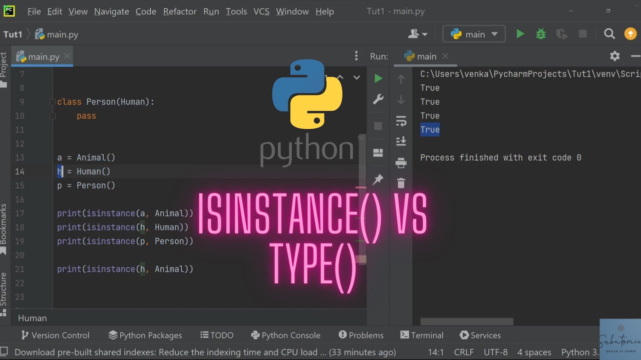 Python For Beginners Tutorial Isinstance Vs Type Functions What S