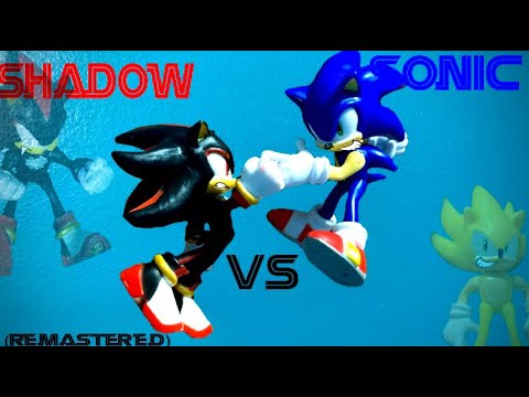 Sonic Vs Shadow Remastered Stop Motion Youtube