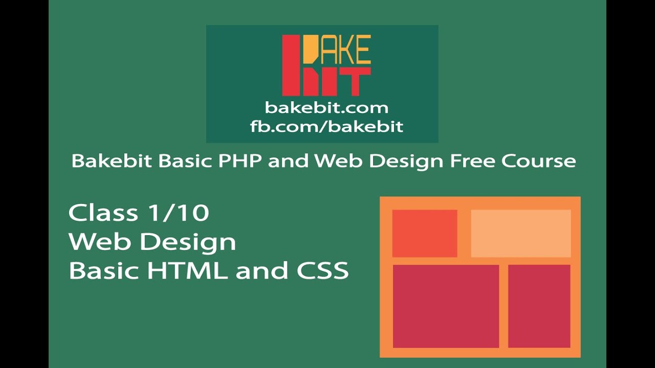 Web Design Class 1 Html And Css Youtube