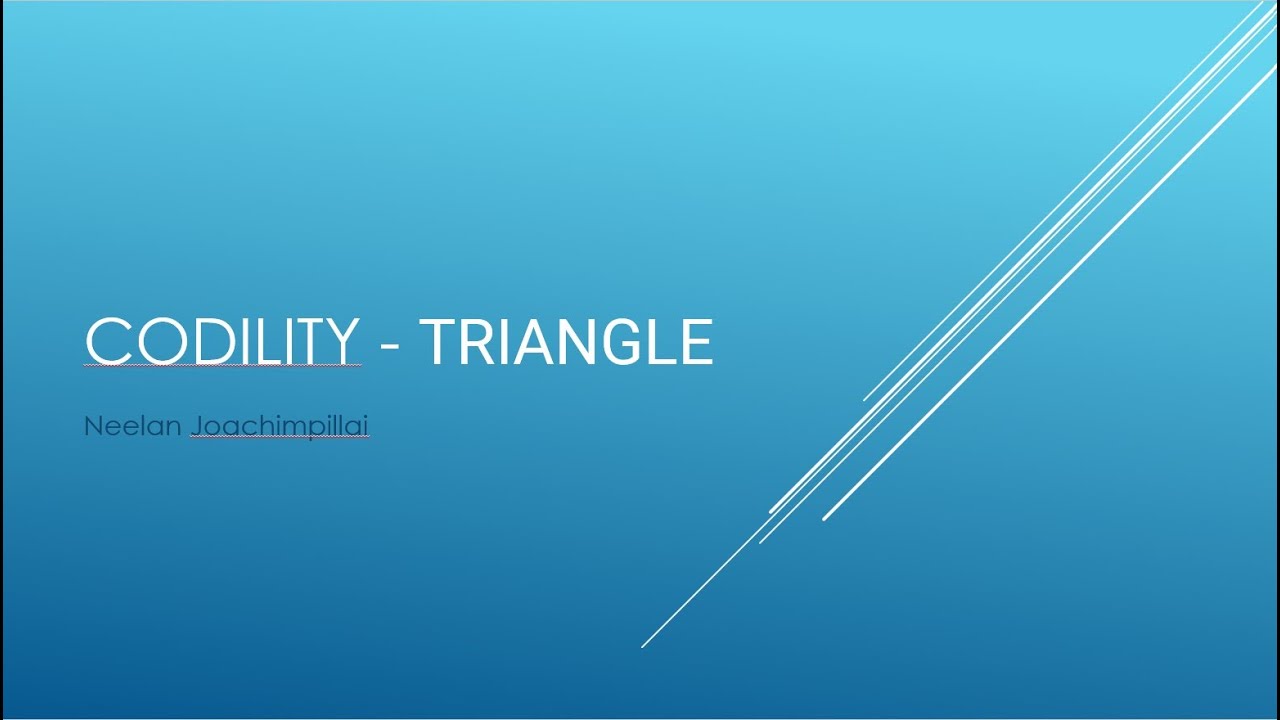 Codility Triangle Javascript Youtube
