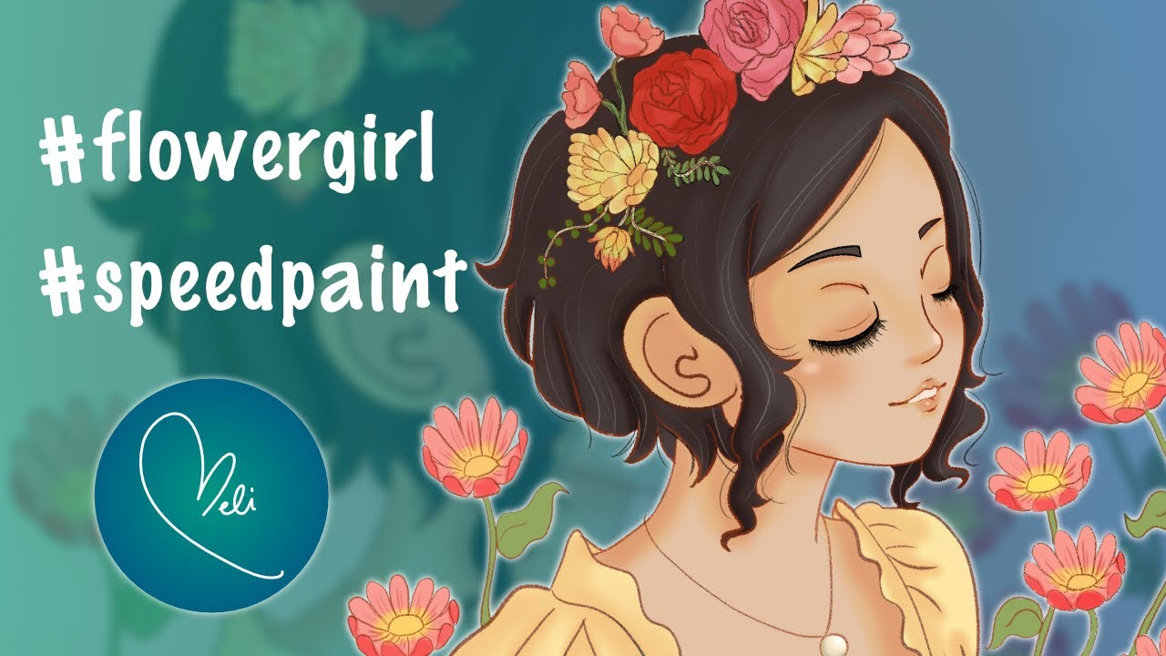 Flower Girl Speedpaint Youtube