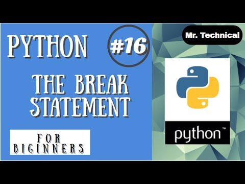 Python The Break Statement Python Tutorial Python Programming