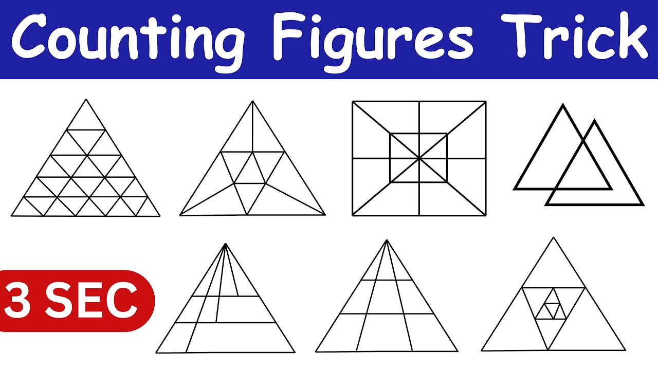 Count Triangles In 3 Seconds Fastest Trick For Counting Figures Youtube