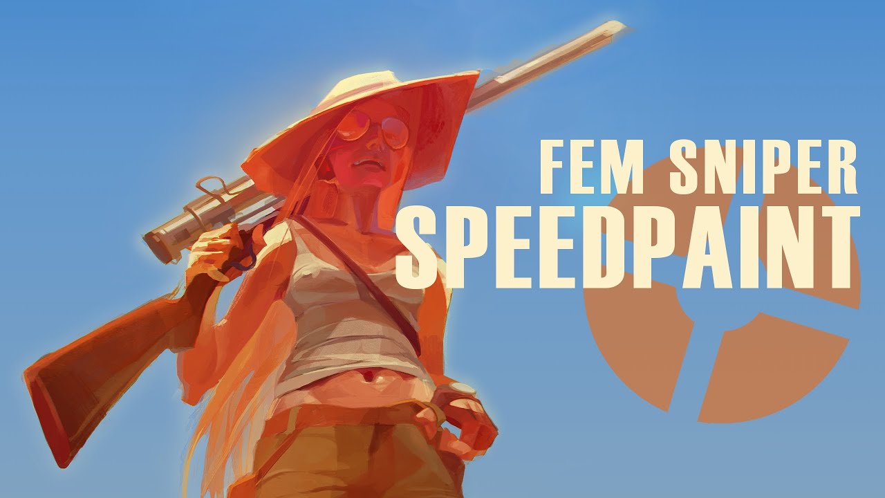 Female Sniper Tf2 Speedpaint Youtube