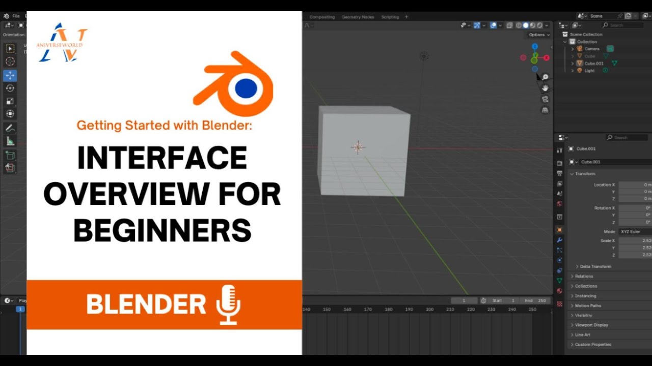 Blender Interface Overview Youtube