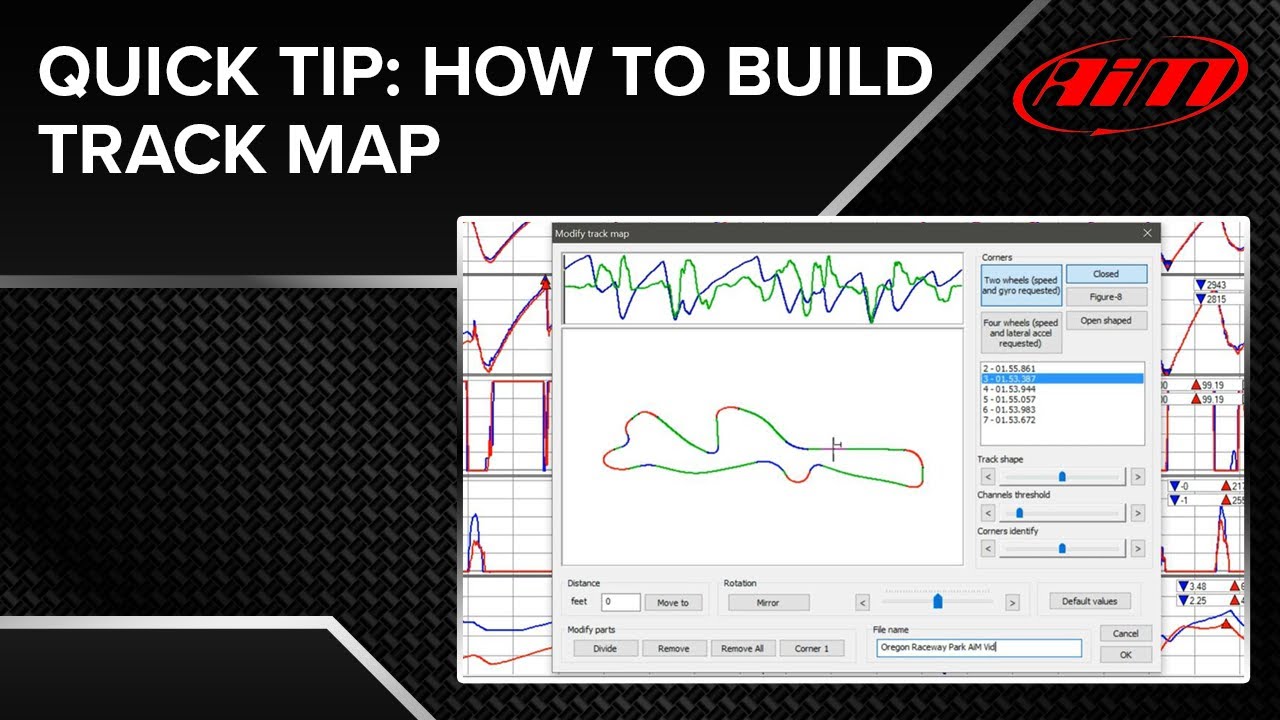 Aim Race Studio Analysis Quick Tip Building A Quick Track Map Youtube