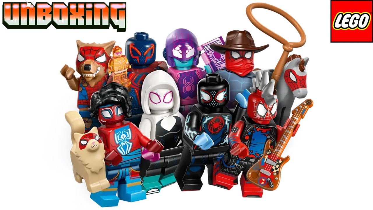 Spider Man Lego Minifigures Unboxing Youtube