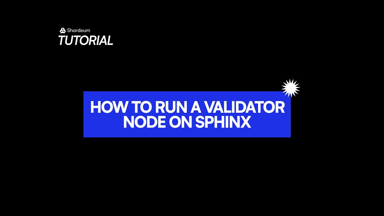 Tutorial How To Run A Validator Node Youtube