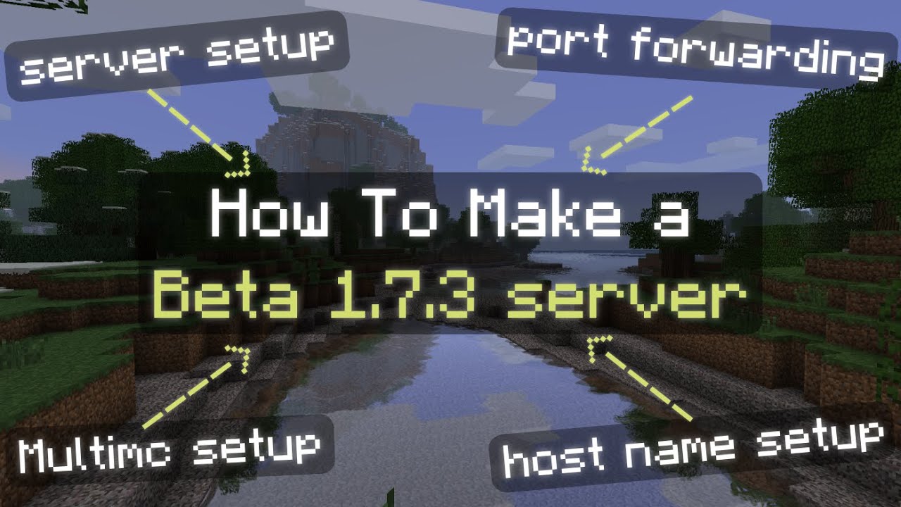 How To Make A Minecraft Beta 1 7 3 Server Port Forwarding Hostname