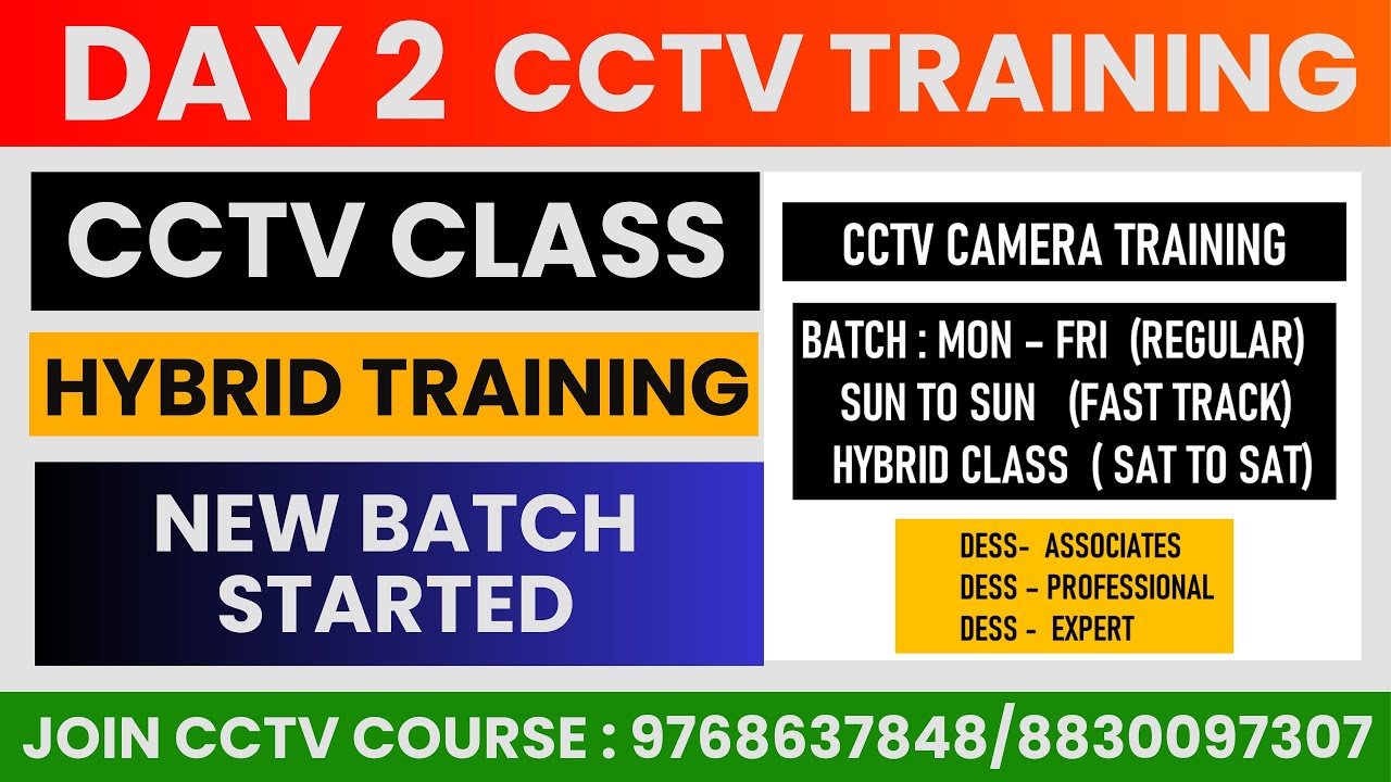 Cctv Camera Training Day 2 Cctv Training For Beginners Hybrid