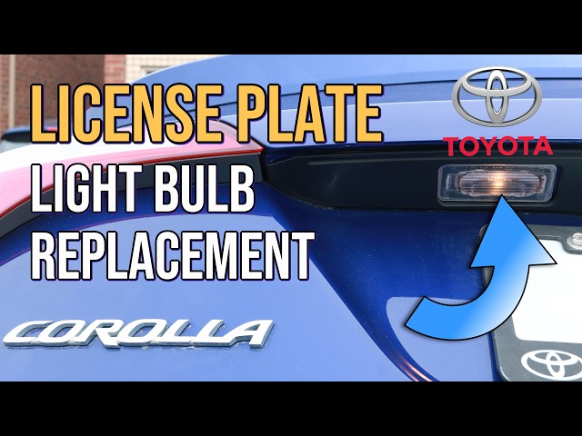 Easily Replace License Plate Light A Simple Guide