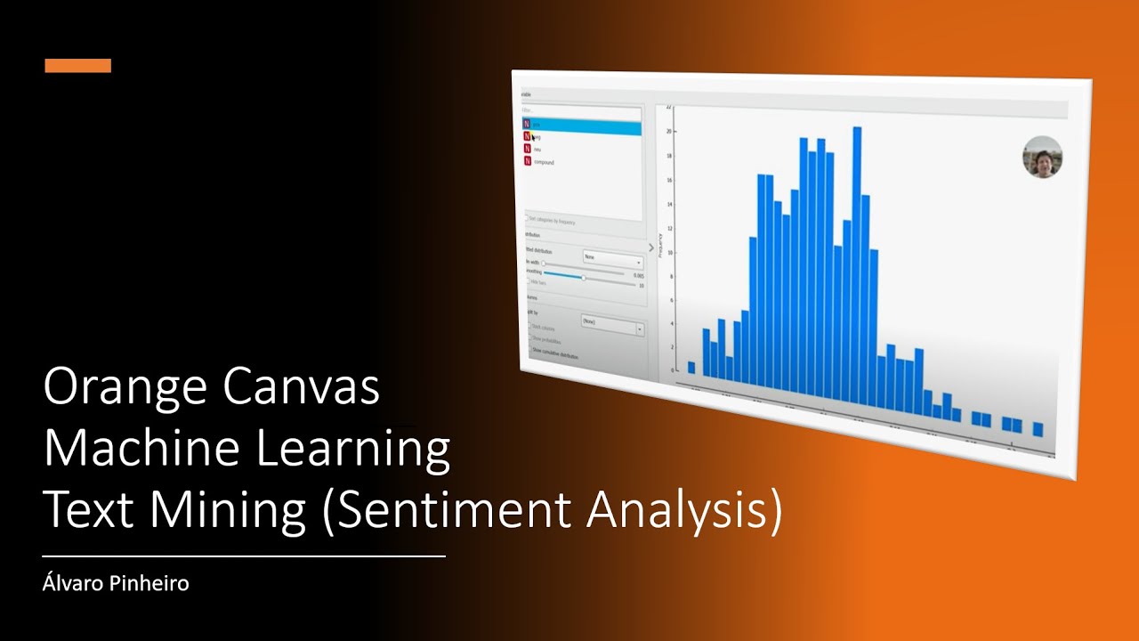 Ml Text Mining Sentiment Analysis Orange Canvas Youtube