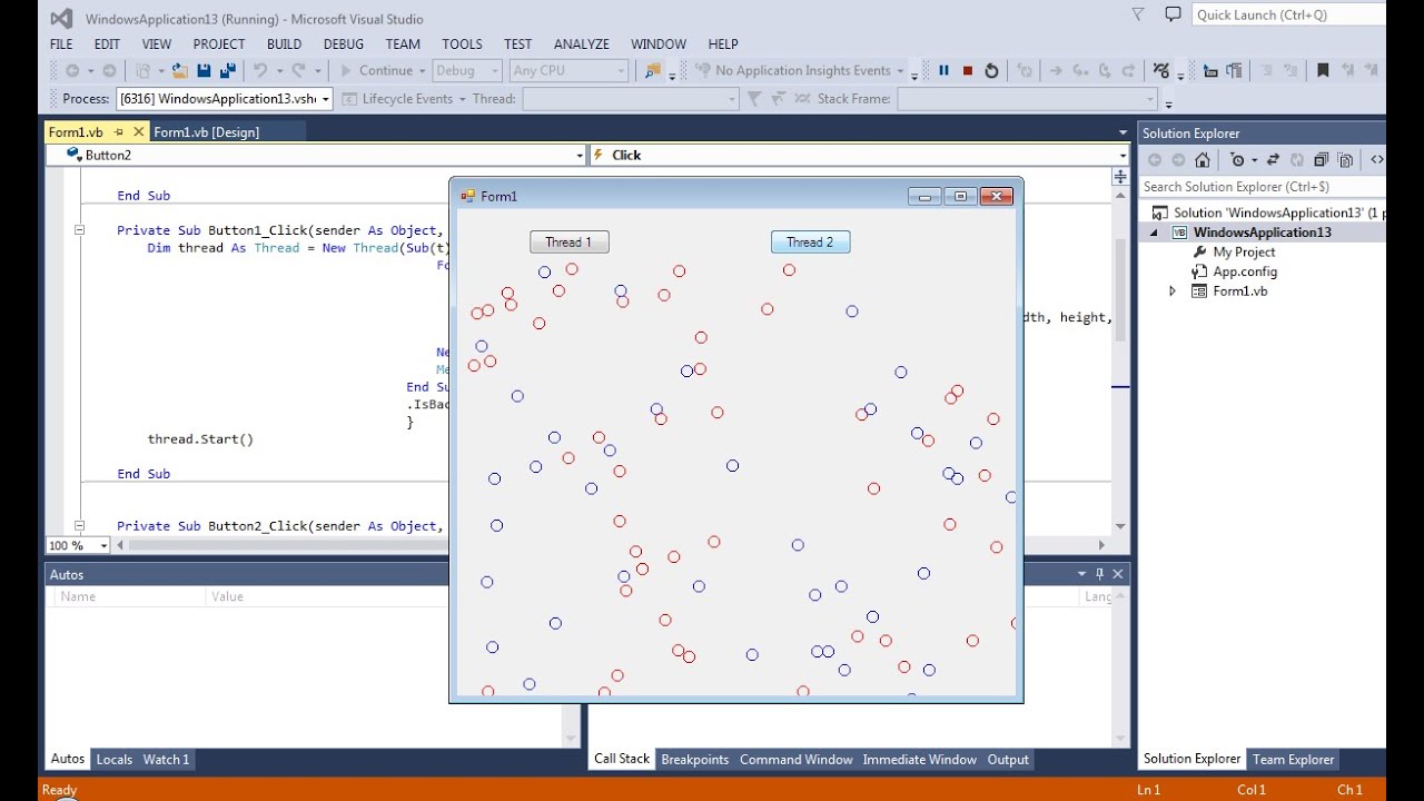 Multithreading In Vb Net Youtube