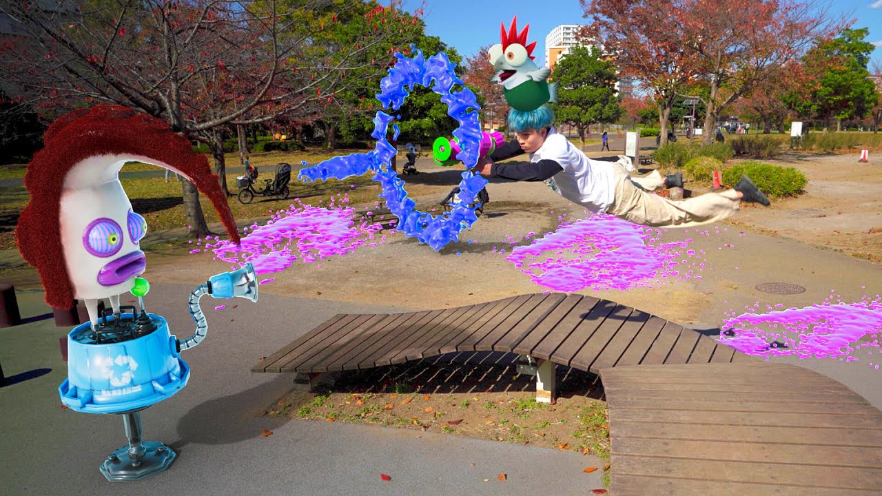 Splatoon 3 Cg Animation Hero Mode With Smallfry In Real Life Youtube