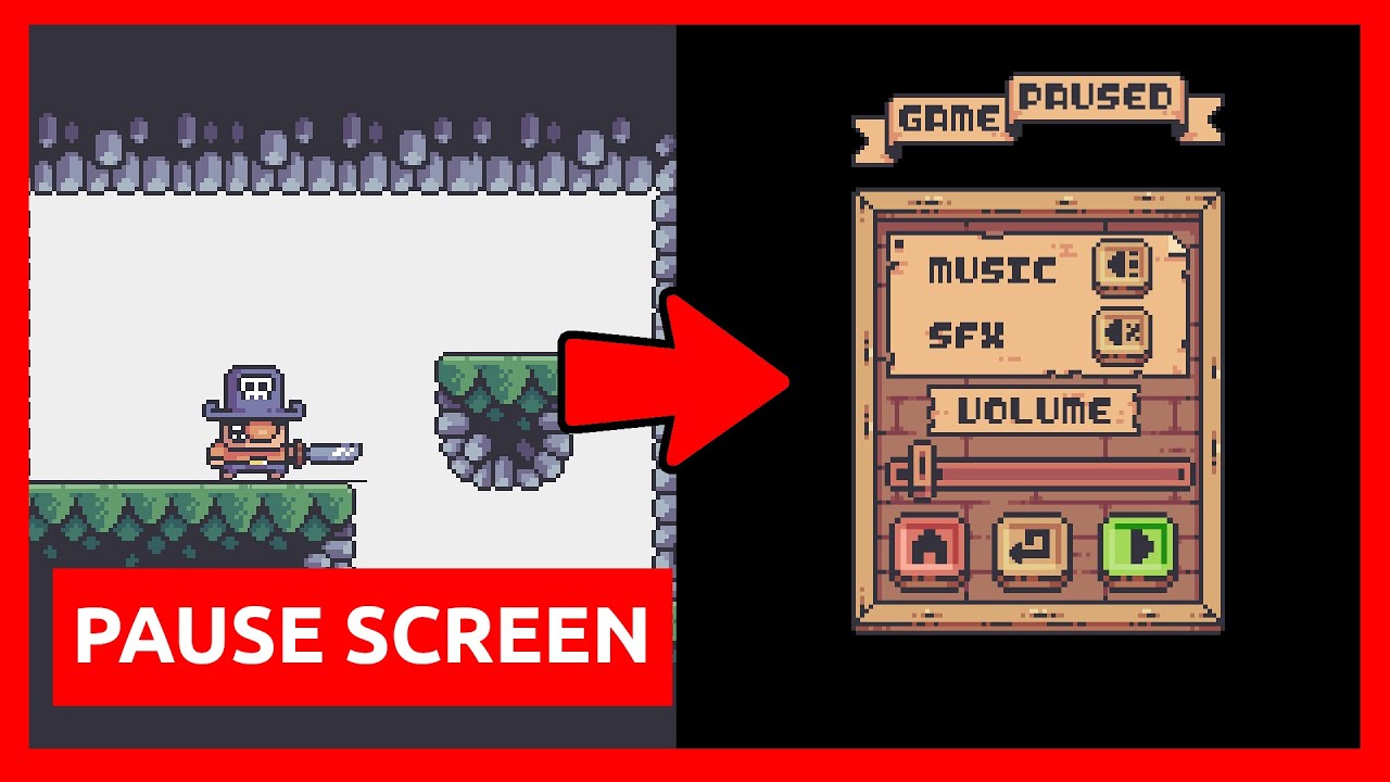 Pause Screen Episode 13 Platformer Tutorial Java Youtube