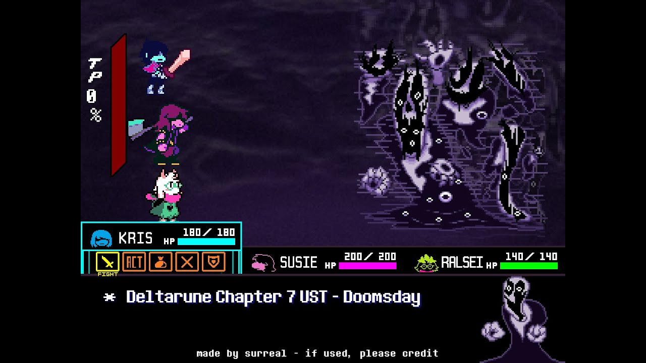 Old Deltarune Chapter 7 Ust Doomsday Fan Made Gaster Boss Theme