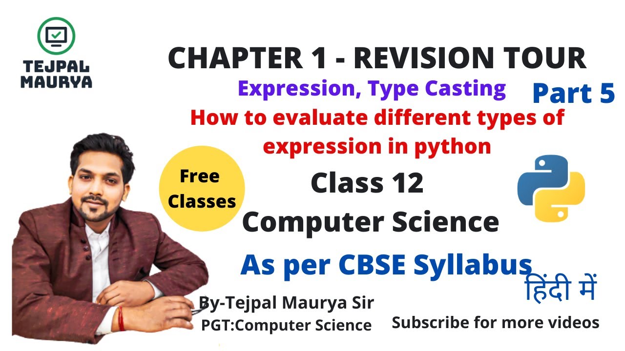Chapter 1 Revision Tour 1 Part 5 Expression How To Evaluate