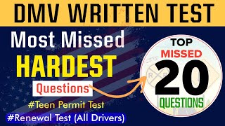 The 20 Hardest Questions In Dmv Written Test Dmv Written Test 2024 Ca ...