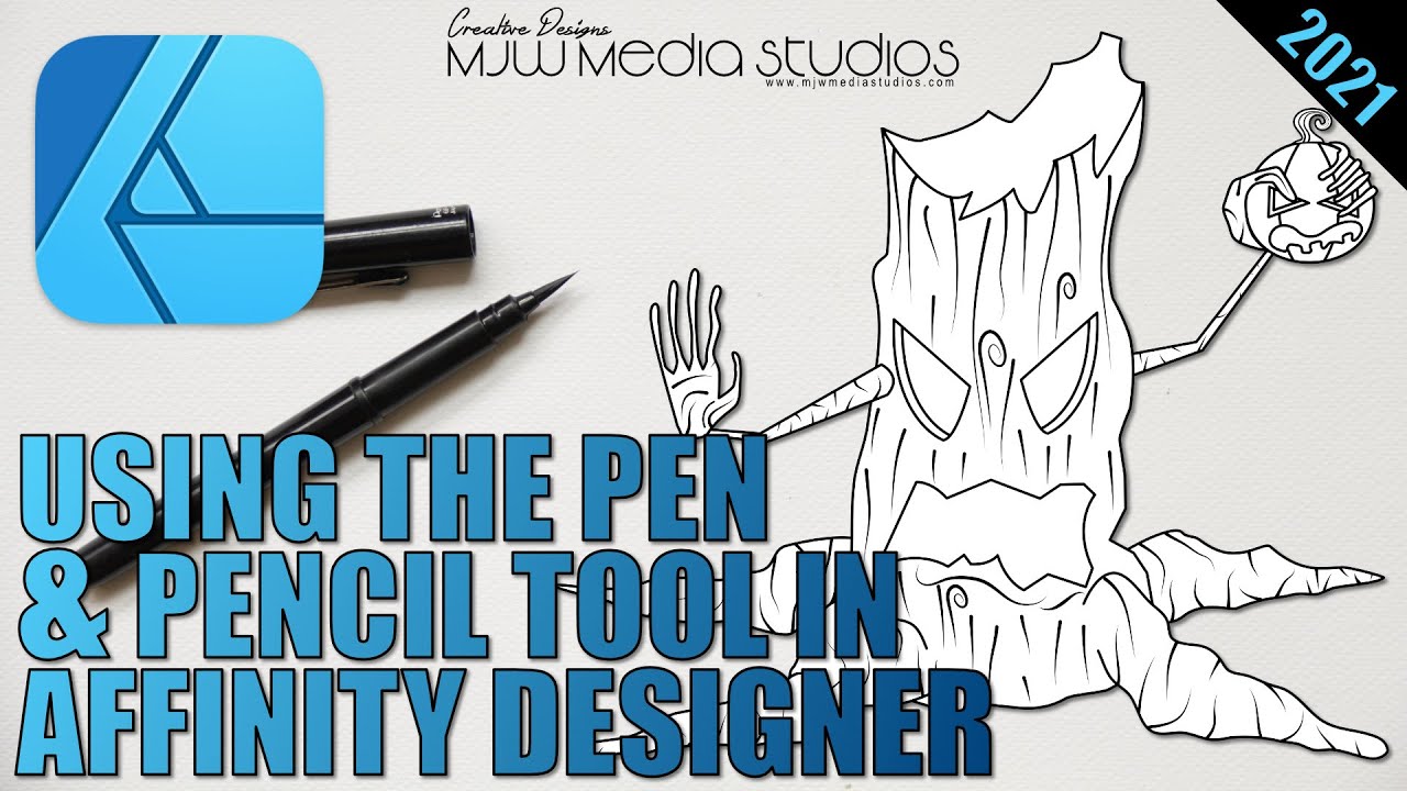 When To Use The Pen And Pencil Tool In Affinity Designer Youtube