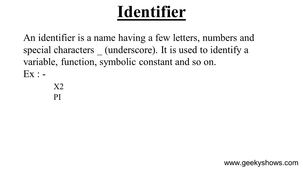 Identifier In Javascript Hindi Youtube
