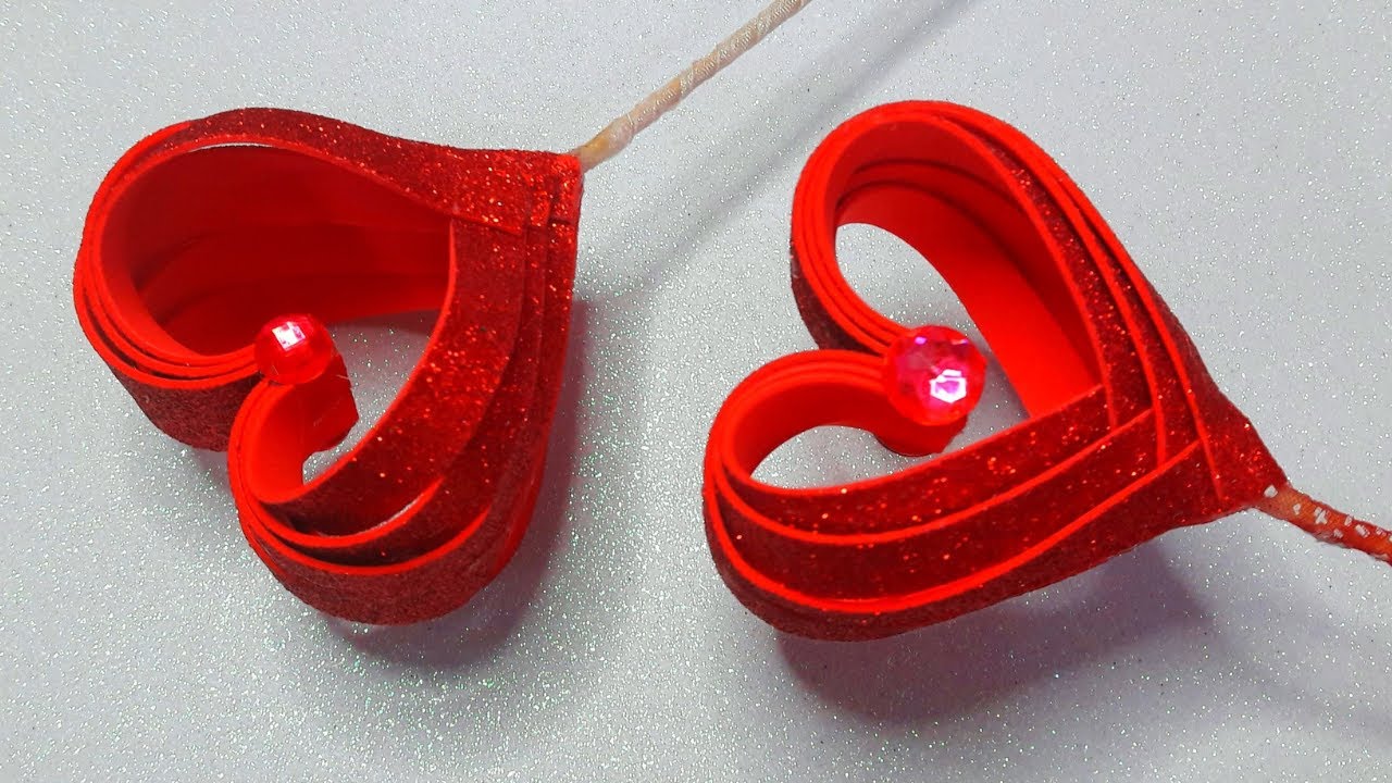 How To Make 3d Heart Mj Crafts Diy Youtube
