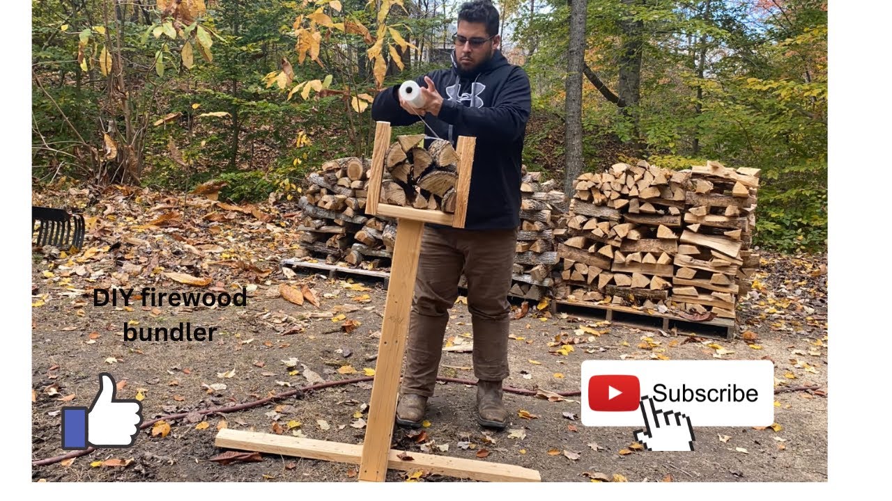 So Easy To Build Home Made Firewood Bundler Youtube