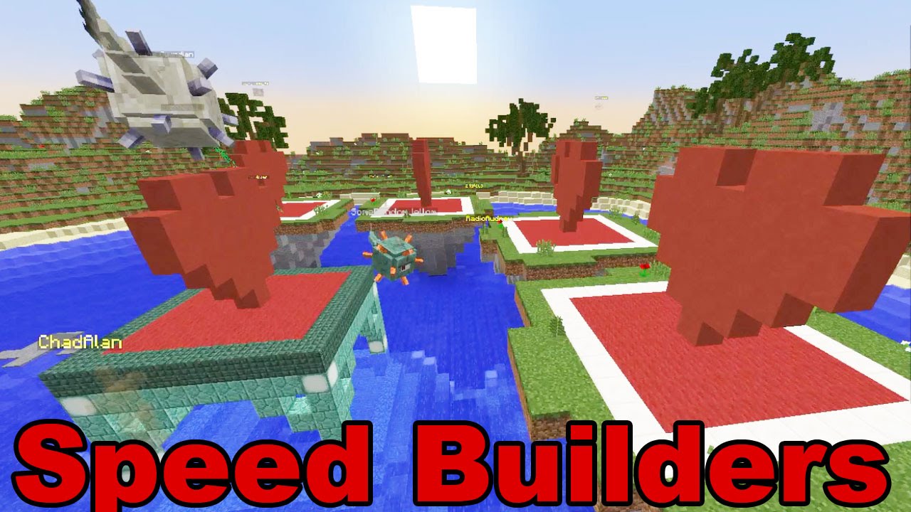 Minecraft Speed Builders Mini Game Radiojh Games Youtube