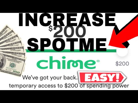 How To Increase Your Chime Bank Spot Me Limit 200 Youtube