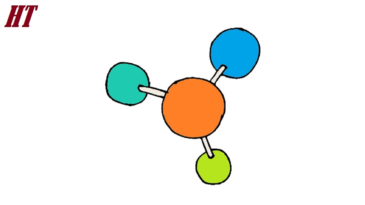 How To Draw A Molecule Easy Youtube
