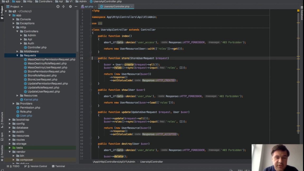 Laravel New User Registration Via Api Post Endpoint Youtube