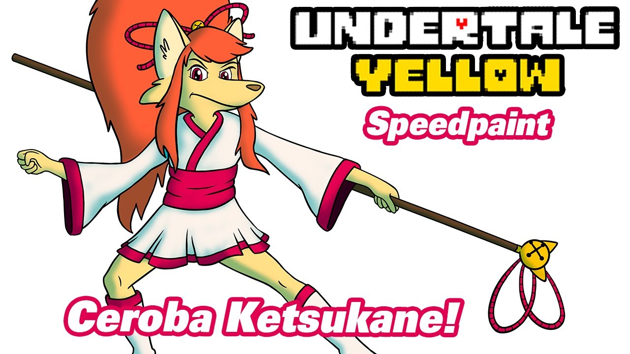 Drawing Undertale Yellow Character In My Style Ceroba Ketsukane Youtube