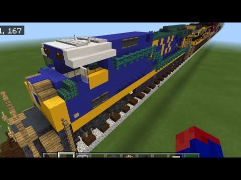 Minecraft Csx Et44ah Locomotive Tutorial Youtube