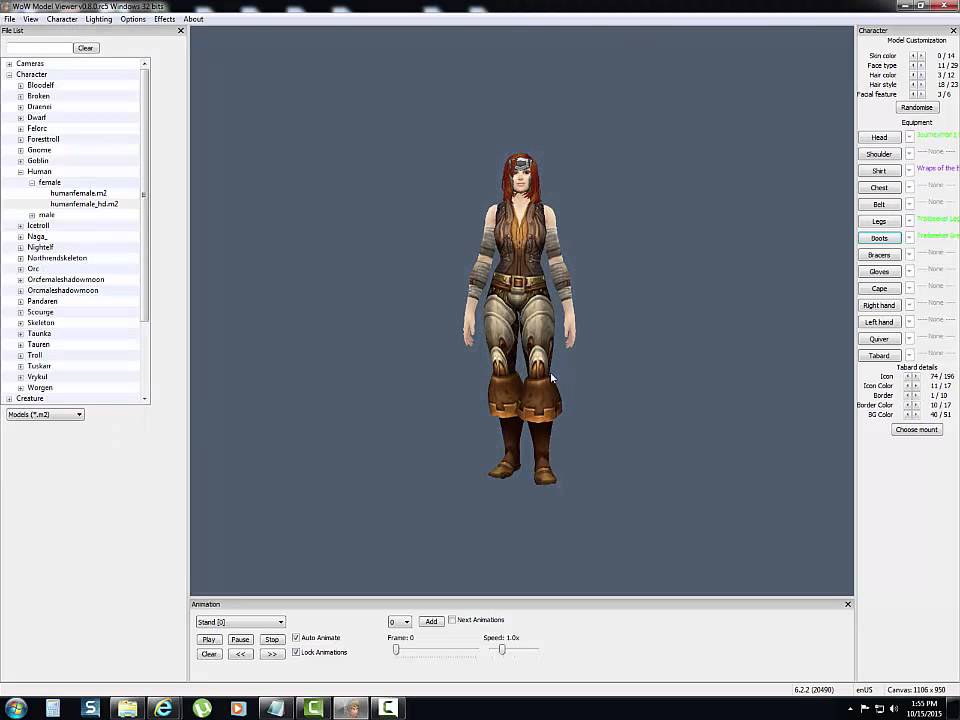 Wow Model Viewer Character Creation Tutorial Youtube