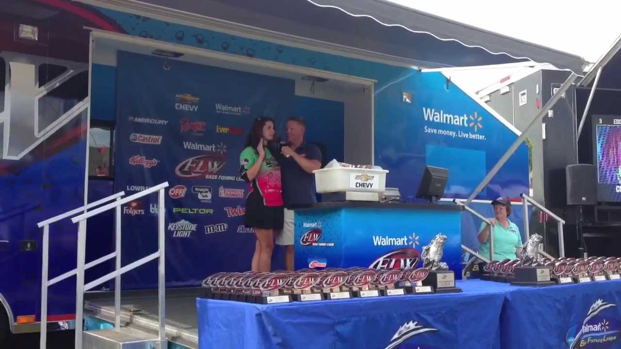 Katie Jackson Day 2 Flw Bfl All American Bass Fishing Weigh In Youtube