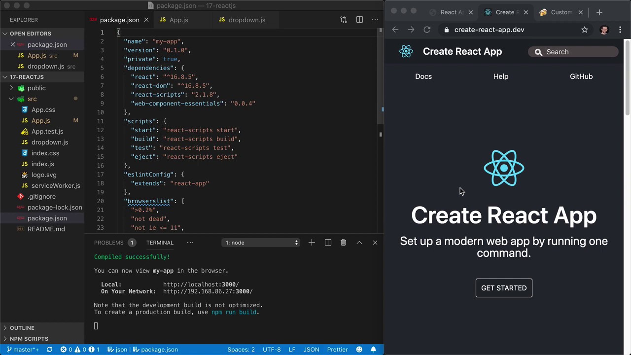 Using Web Components In React Web Component Essentials Youtube
