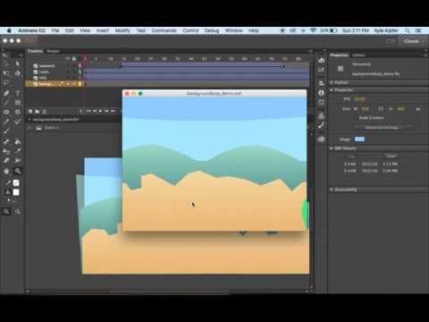 How To Create A Looping Background In Adobe Animate Youtube